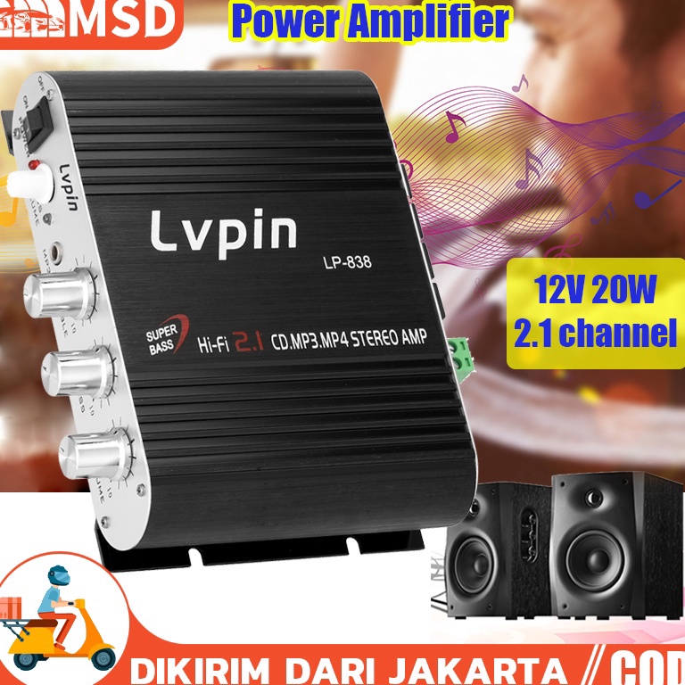 Jual HARGA TERMURAAH Power Amplifier LVPIN Mini HiFi Stereo Ampli ...