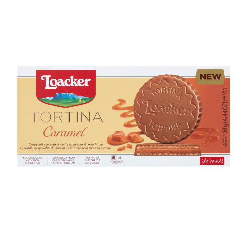 Jual Loacker Tortina Chocolate Biscuit Caramel | 126g | Shopee Indonesia