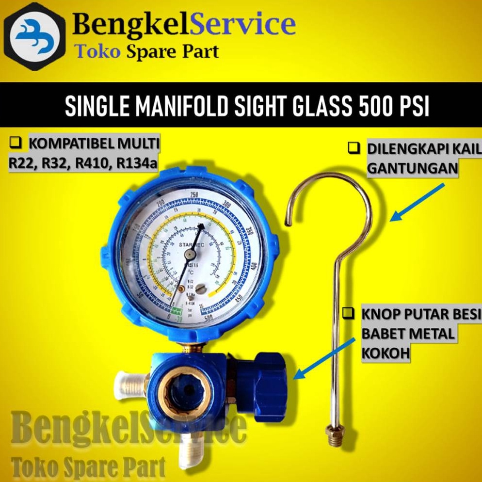 Jual VIRAL Manifold Single Manifold R41 R32 R22 R134a Multi Universal ...