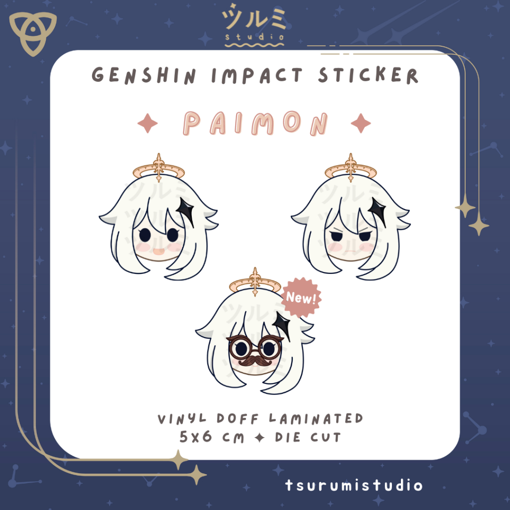 Jual Genshin Impact Paimon Chibi Sticker by tsurumistudio | Shopee ...