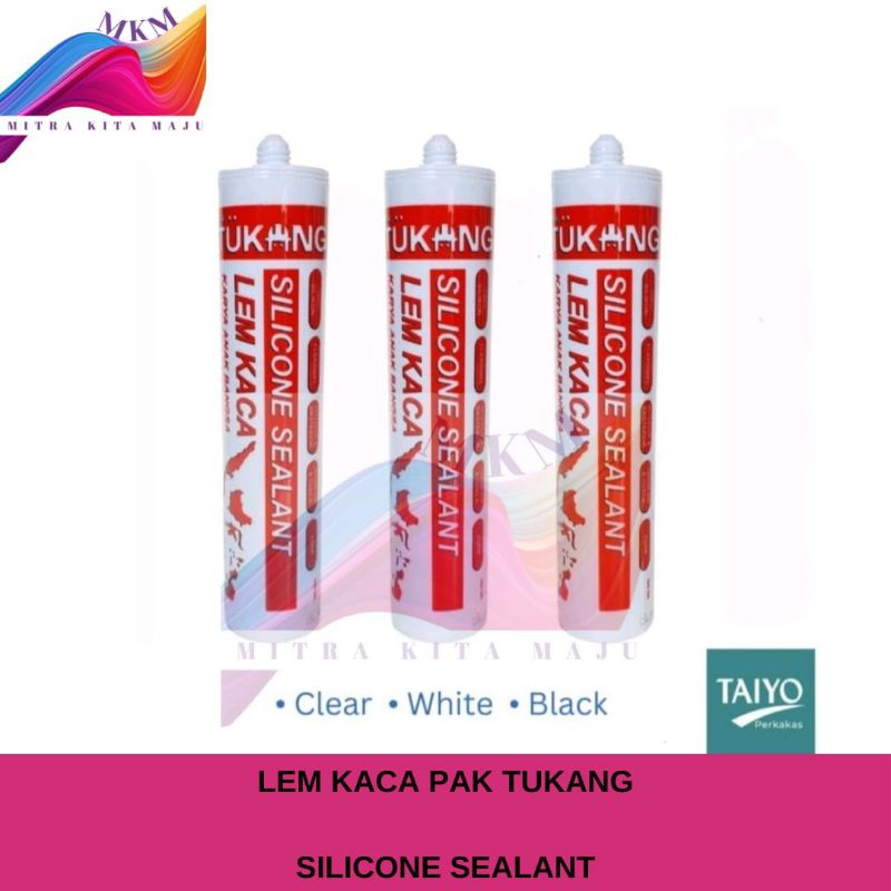 Jual LEM KACA BOTOL PAK TUKANG / SILICONE SEALANT ASAM / LEM SEALANT ...
