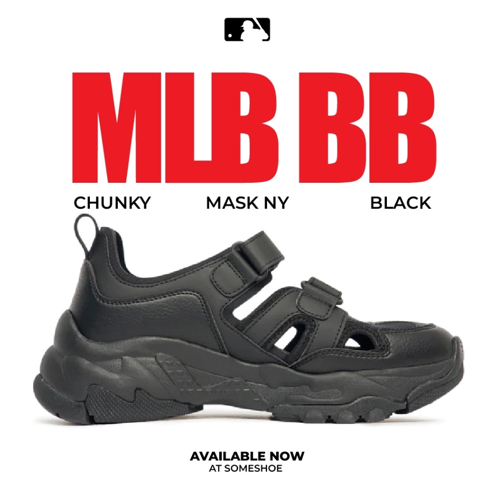 Jual Oke Pr MLB BigBall Chunky Mask NY Black Original BNIB | Shopee ...