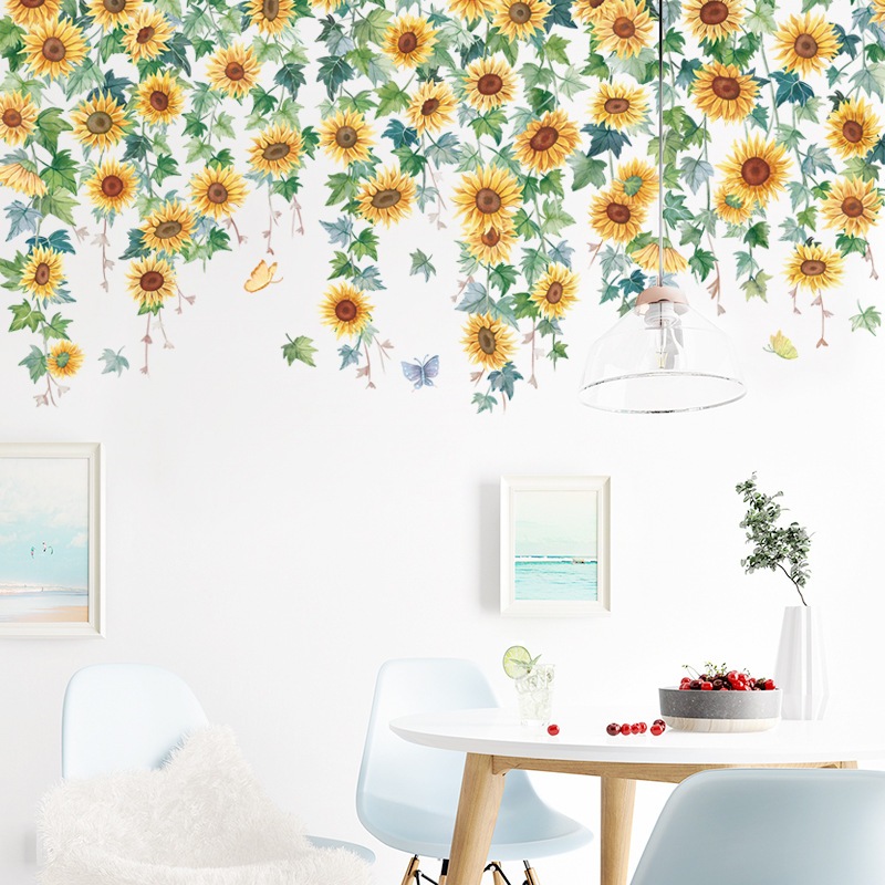 Jual RELIZA WALL STICKER BUNGA MATAHARI SUN FLOWERS STIKER DINDING ...