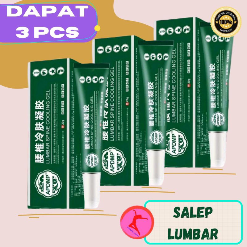 Jual [ DAPAT 3 PCS ] SALEP CINA LUMBAR GEL ORIGINAL APDMP PEREDA NYERI ...