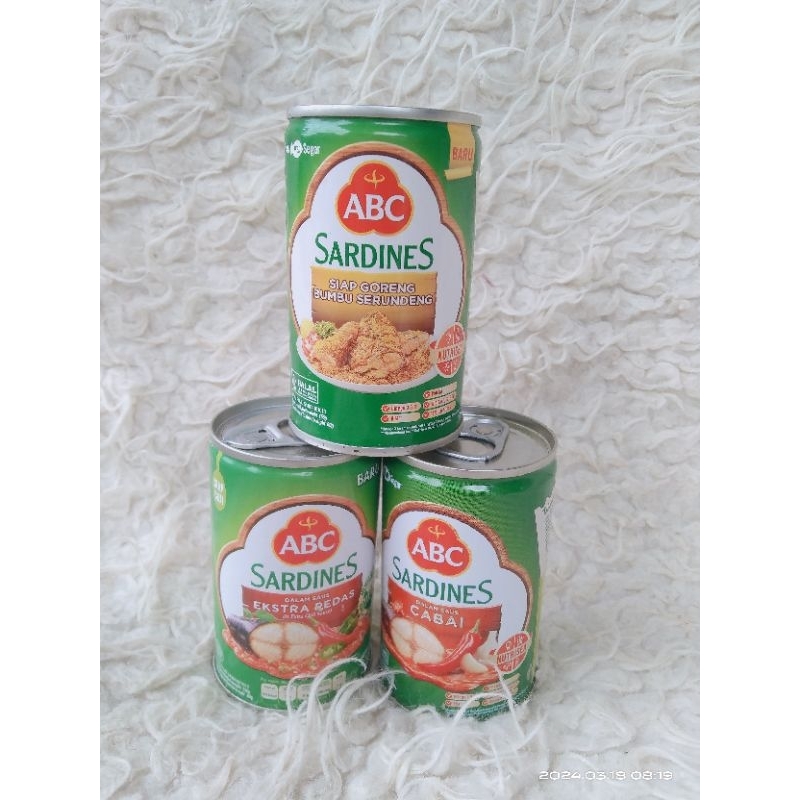 Jual ABC sarden 155g/ ABC sarden kemasan kaleng/ ABC/ sarden abc ...