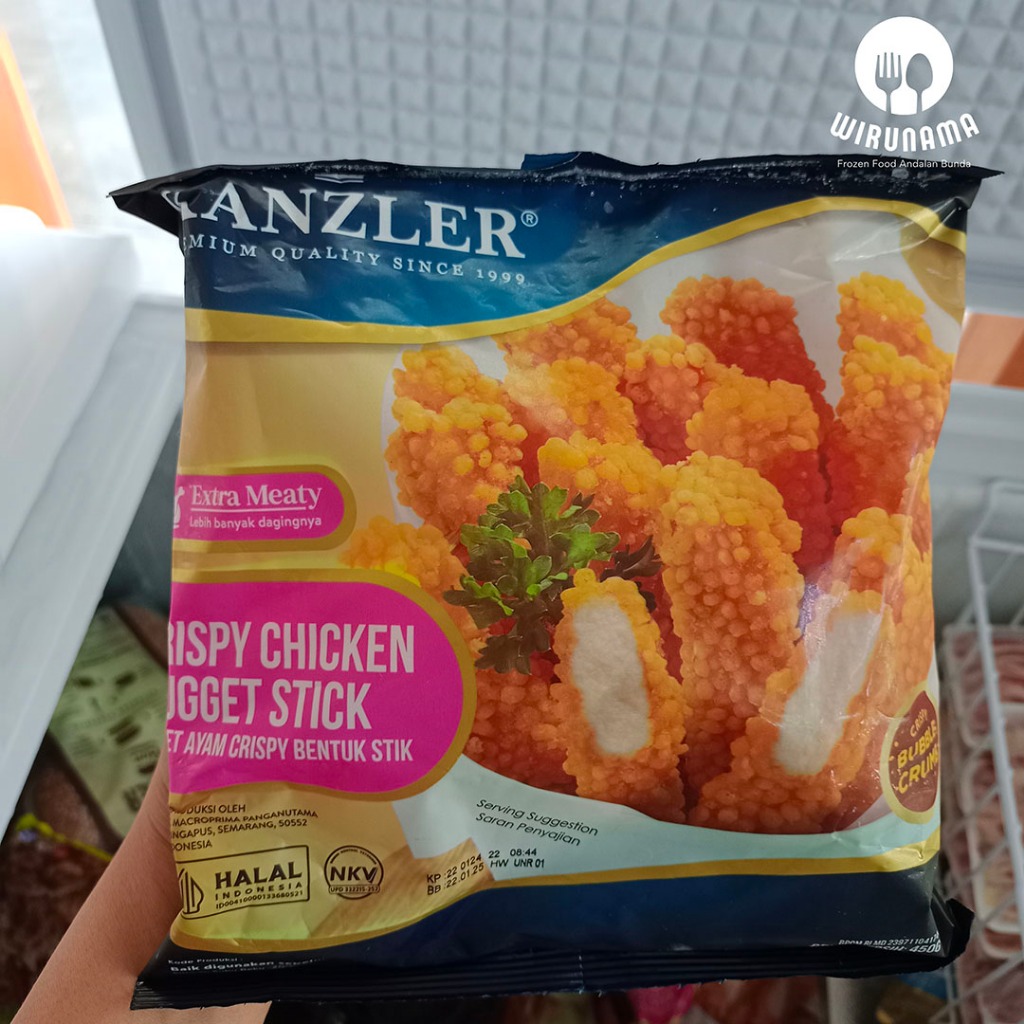 Jual Kanzler Crispy Chicken Nugget Stick 450 gr Nugget Ayam Frozen Food ...