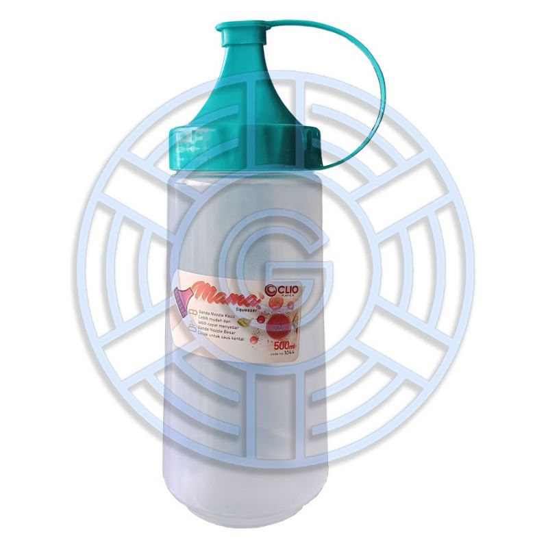 Jual Botol Plastik Saus Kecap Mama Clio Lobang Nozzle Ganda 500 ML ...