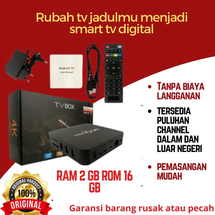 Jual Produk Premium Android TV BOX MXQ Pro 4K 5G Smart TV Box GARANSI ...