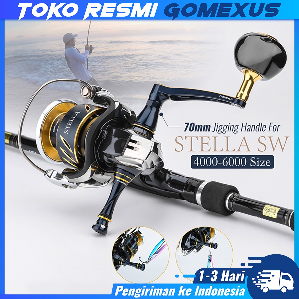 Jual Gomexus power Reel Handle Dengan knob Titanium 70mm Digunakan ...