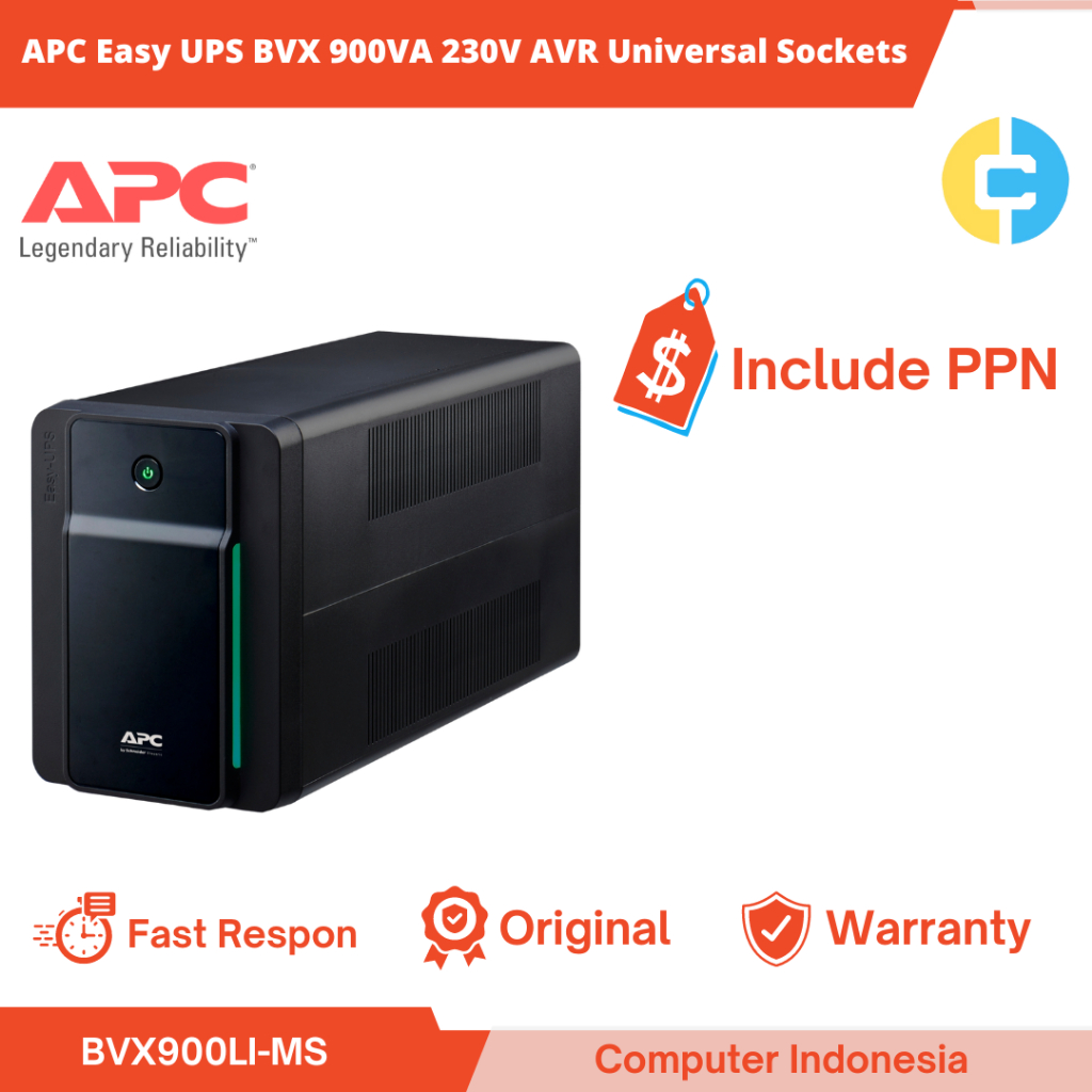 Jual UPS APC Easy UPS BVX 900VA 230V AVR Universal Sockets BVX900LI-MS ...