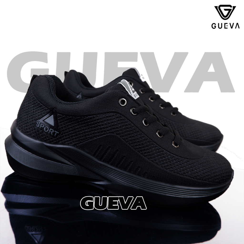 Jual Gueva Sepatu Sekolah Hitam Polos New Sport SD SMP SMA SMK KULIAH ...