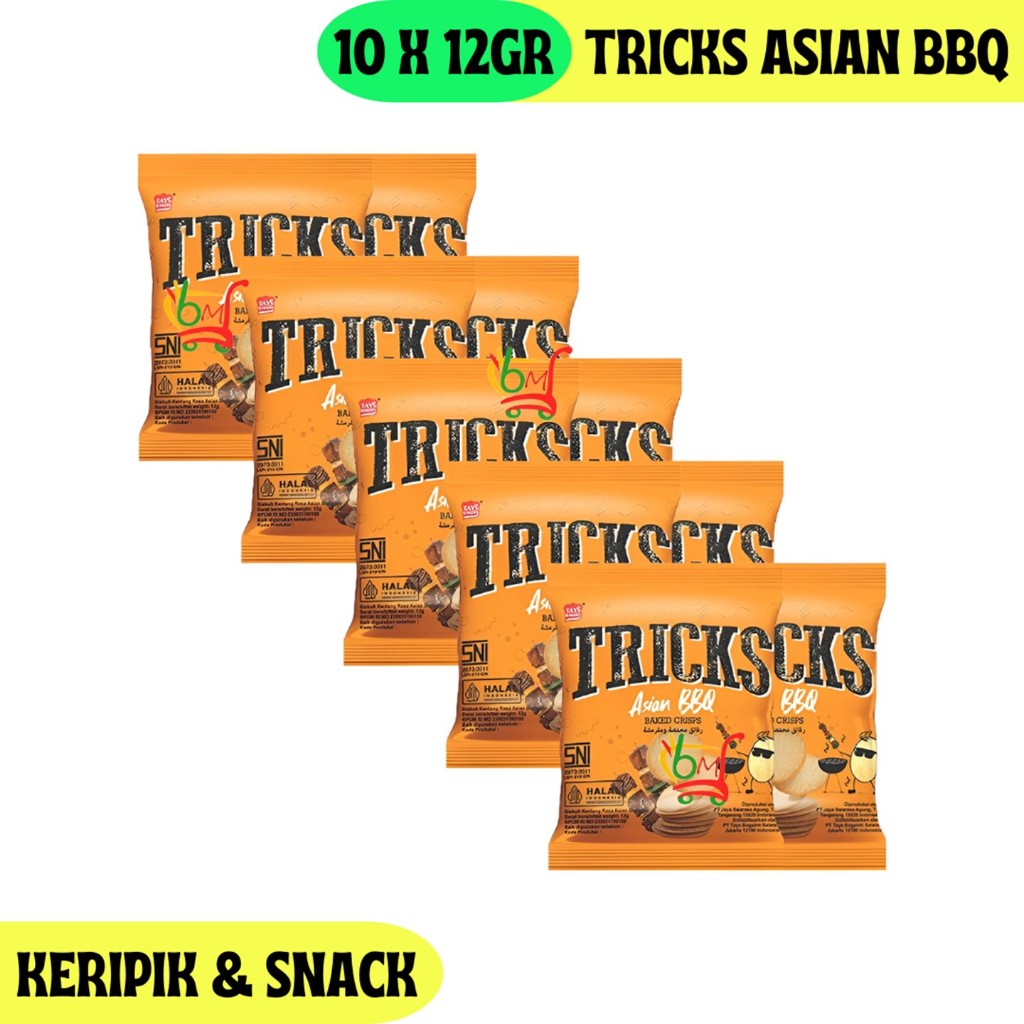 Jual Tricks Asian BBQ Kemasan Box Makanan Ringan dari Kentang | Shopee ...