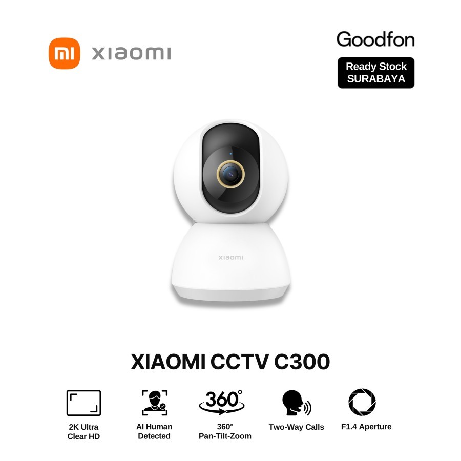 Jual Xiaomi Smart Camera C300 2K UHD IP Camera CCTV Original | Shopee ...