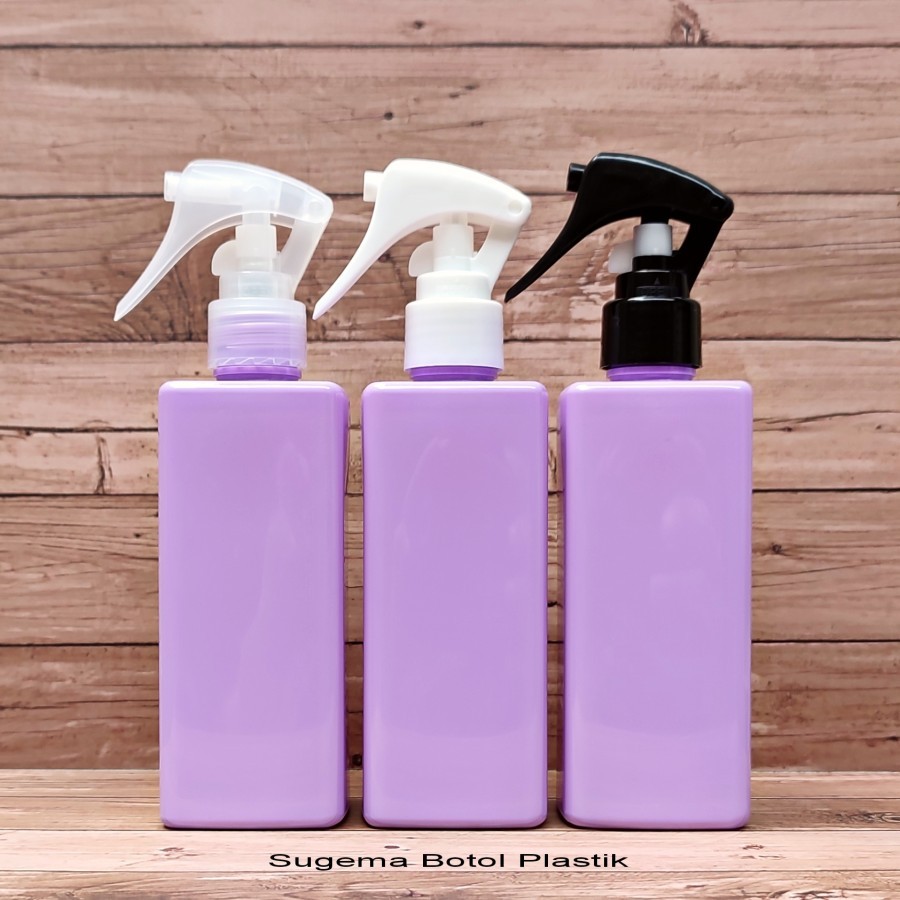 Jual Botol spray 250ml kotak pet ungu / botol semprotan spray triger mini 250 ml | Shopee Indonesia