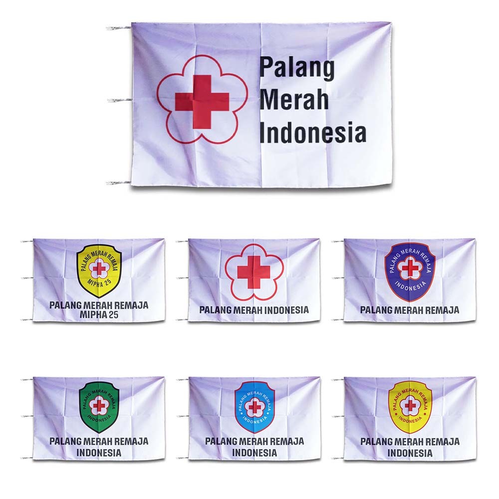 Jual bendera PMI PMR WIRA MADYA Lengkap ukuran Kecil-besar 36x54, 60x90 ...
