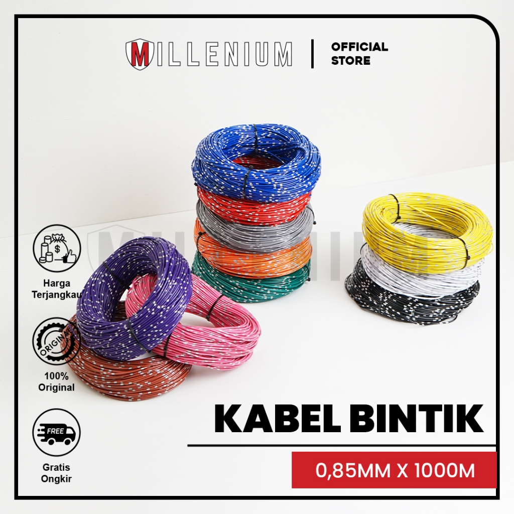 Jual Kabel Bintik AVS 0.85MM x 1000M Kabel Otomotif Body Mobil Motor ...