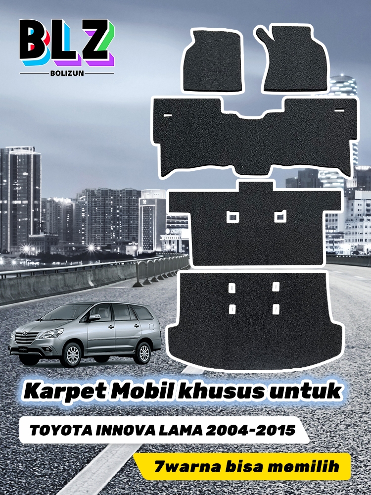 Jual BOLIZUN Karpet Mobil Custom INNOVA LAMA 2004-2015 (3 Baris dan ...