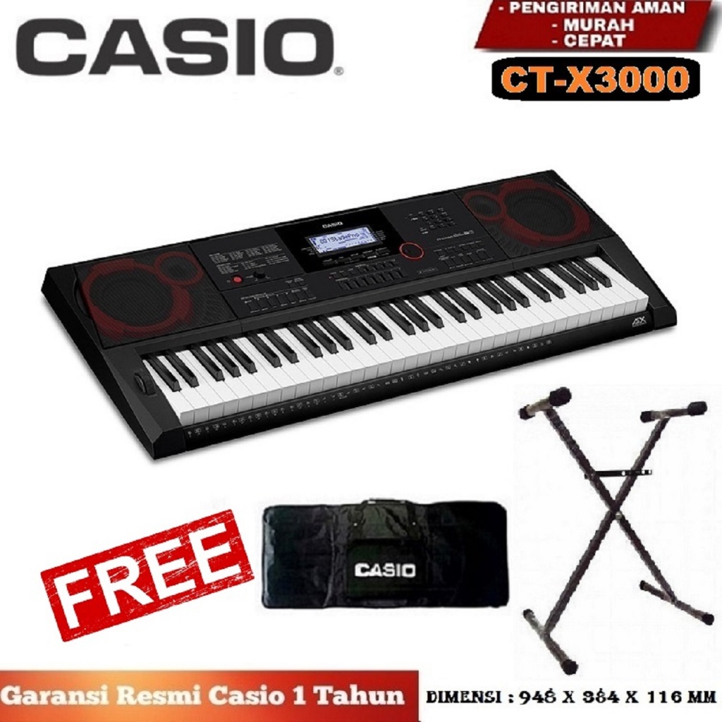 Jual Keyboard Casio CTX-3000 + Stand / CT-X3000 / CTX3000 (diatas psr ...