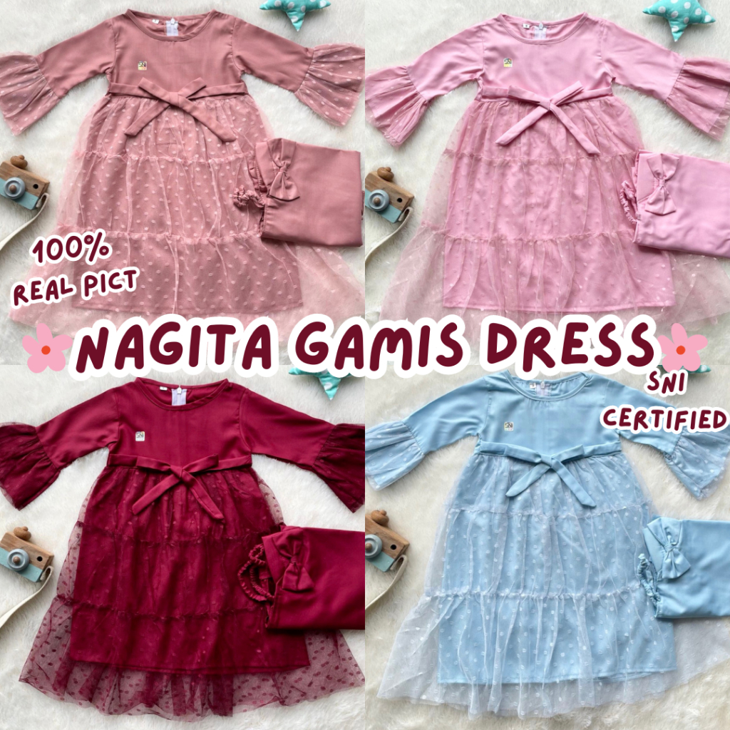 Jual gamis bayi anak baby cewek 1 2 3 tahun balita perempuan tile ...