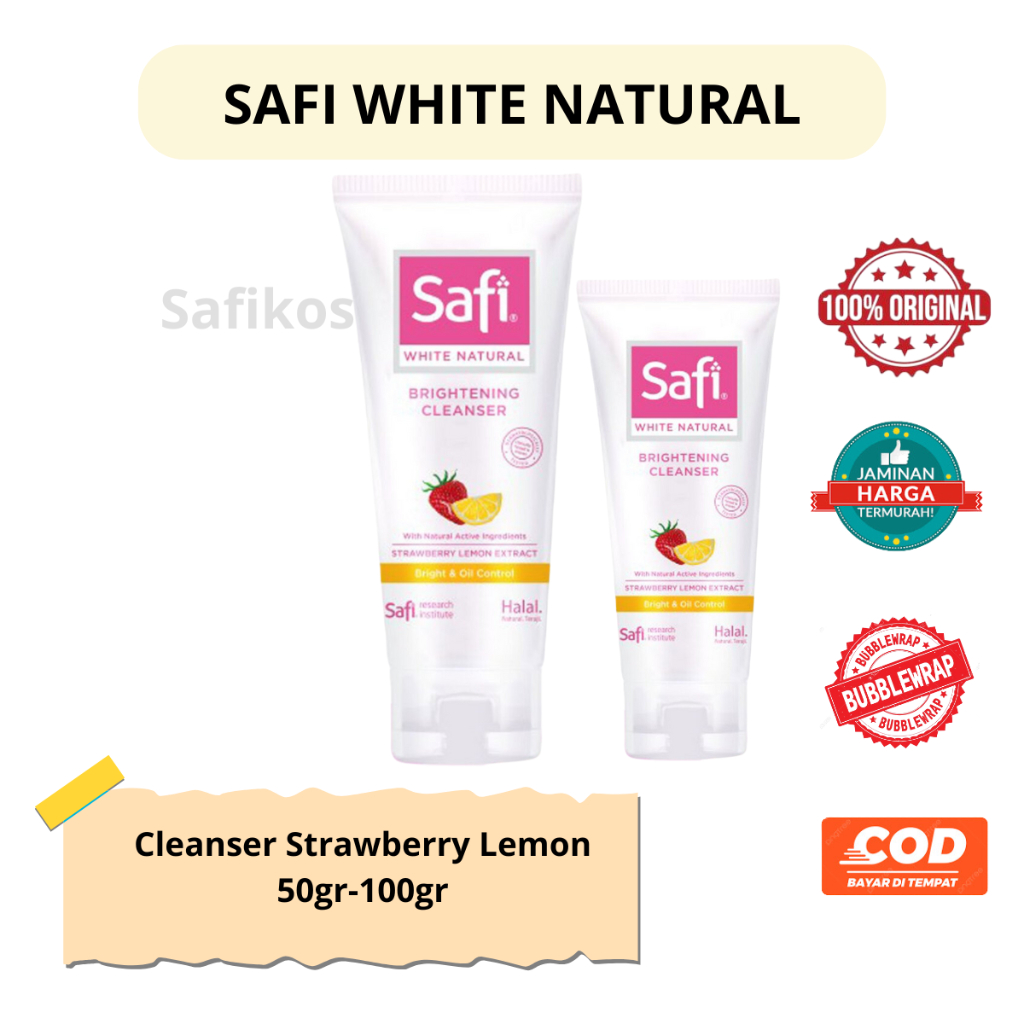 Jual Safi WN Cleanser Strawberry Lemon 50gr-100gr | Shopee Indonesia