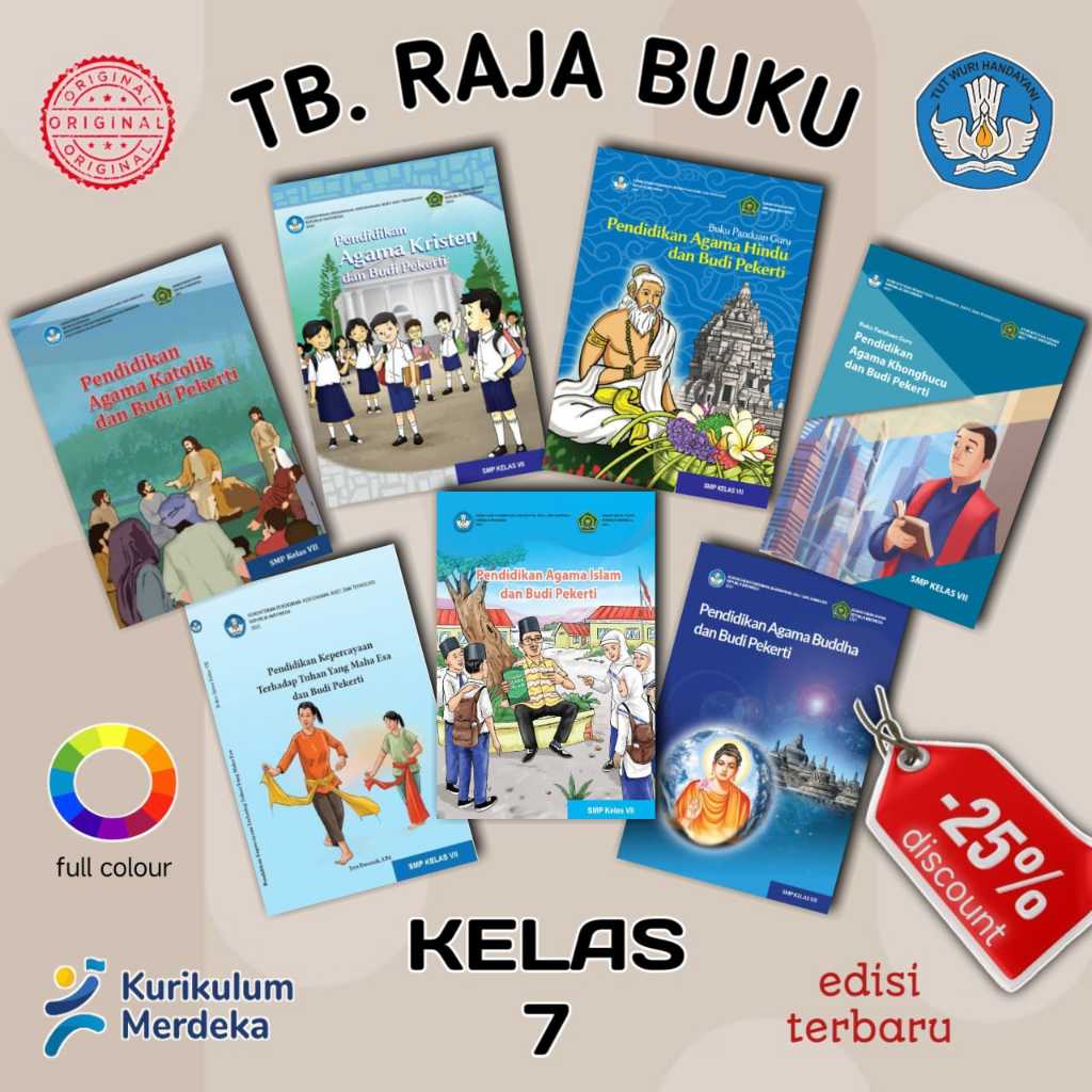 Jual Buku Siswa Agama KELAS 7 SMP/MTS Kurikulum Merdeka - Kemendikbud | Shopee Indonesia