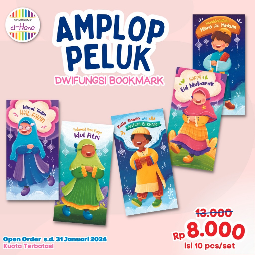 Jual Amplop Peluk Lebaran 2024 Elhana Isi 10 Pcs | Shopee Indonesia