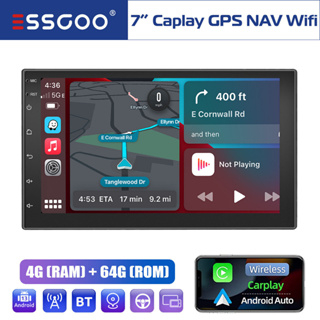 Jual ESSGOO Head Unit Android 13 7/9/10 Inch Double Din 4+64GB GPS WIFI | Shopee Indonesia