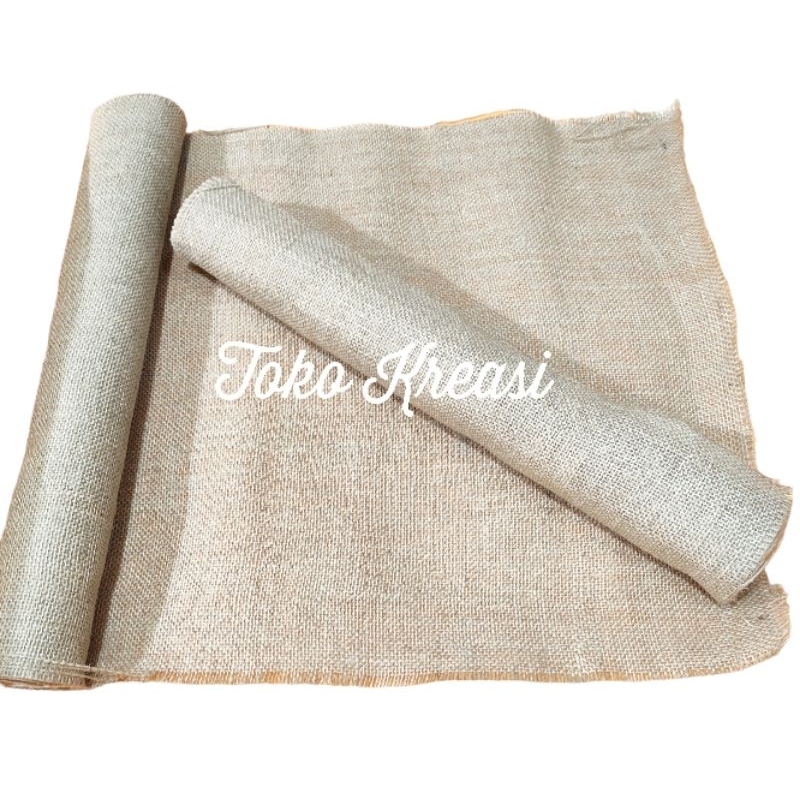 Jual (Per gulung) Kain goni impor halus / kain rami / hemp cloth bahan ...