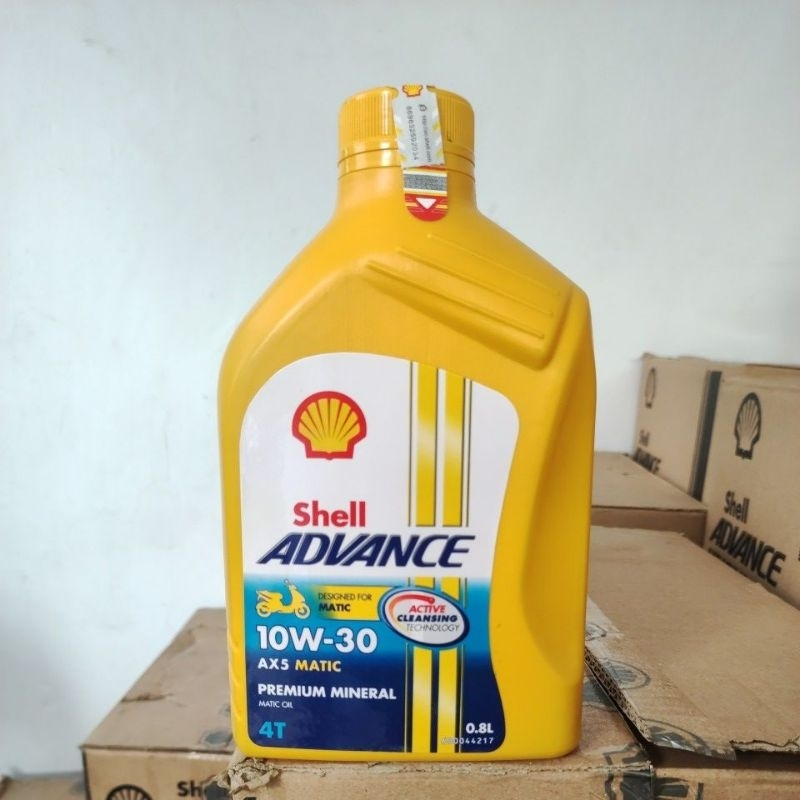 Jual Oli Shell Advance AX5 Matic 10w-30 0.8L (1 botol) | Shopee Indonesia