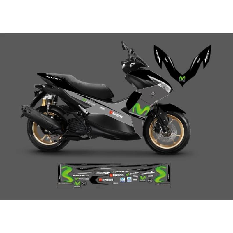 Jual STRIPING STICKER AEROX ALL NEW 155 CONNECTED NVX TRANSPARAN KONSEP ...