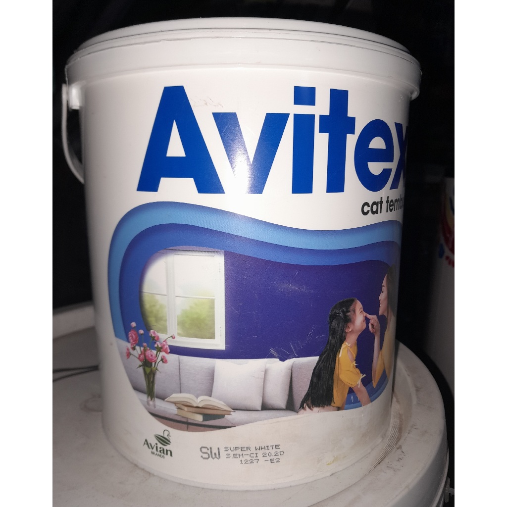 Jual Cat Tembok Interior dan Eksterior Avitex Galon | Shopee Indonesia