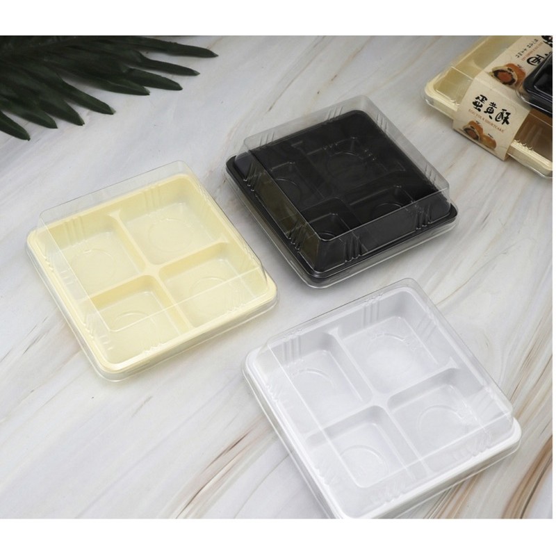 Jual Mika Puding Mini Sekat 4 / Mika Tray Mochi, Mooncake Box Kotak ...