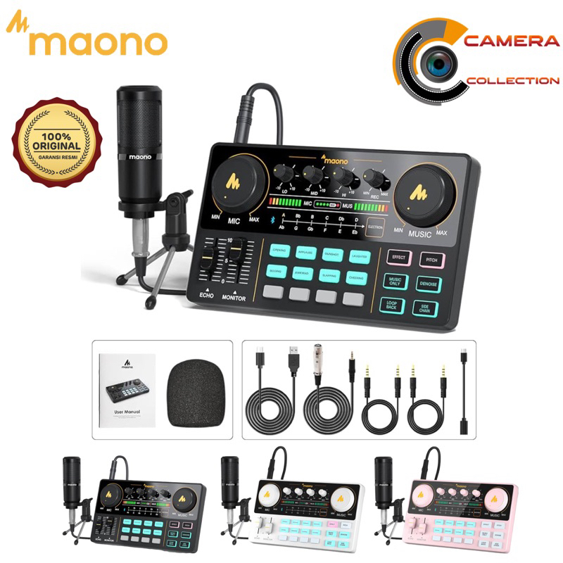 Jual Maono AU-AM200 S1 All In One Podcast (Sound Card + Condenser Mic + Earphone) / Maonocaster ...