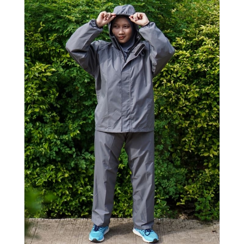 Jual JAS HUJAN GUNUNG OUTDOOR RAINCOAT MOTOR SETELAN MANTEL HUJAN RAIN ...