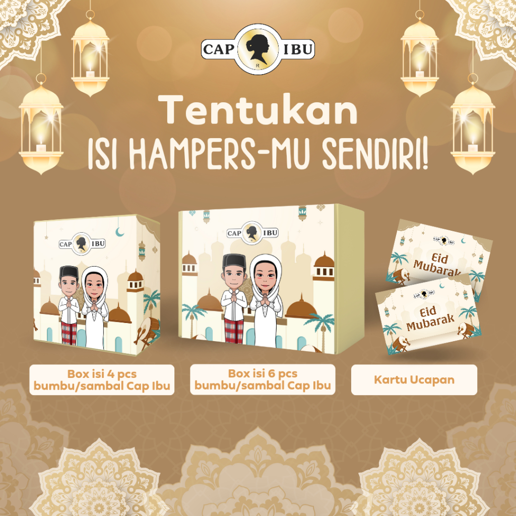 Jual CAP IBU Kardus Hampers isi 4 dan isi 6 FREE KARTU UCAPAN (DUS/BOX ...