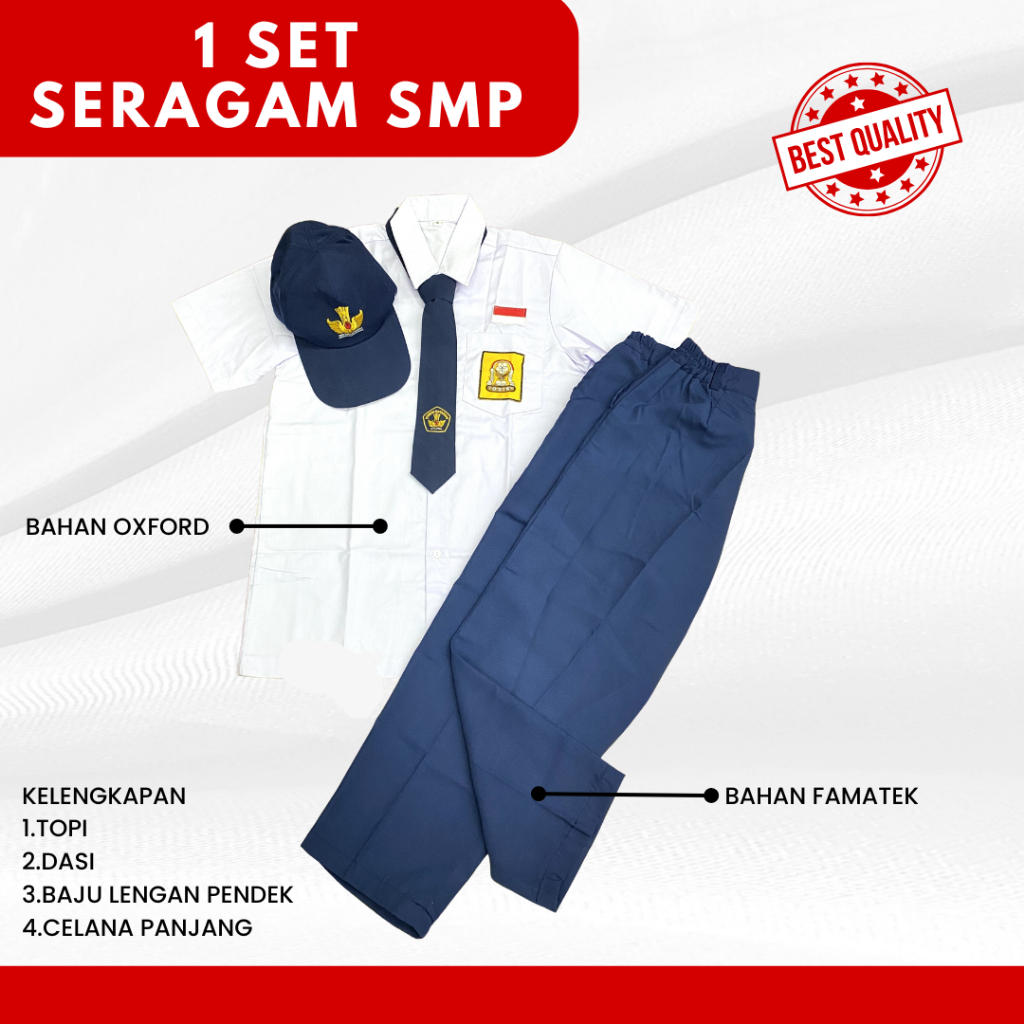Jual Seragam SMP | Seragam SMP Premium | Seragam Osis SMP Super Premium | Shopee Indonesia