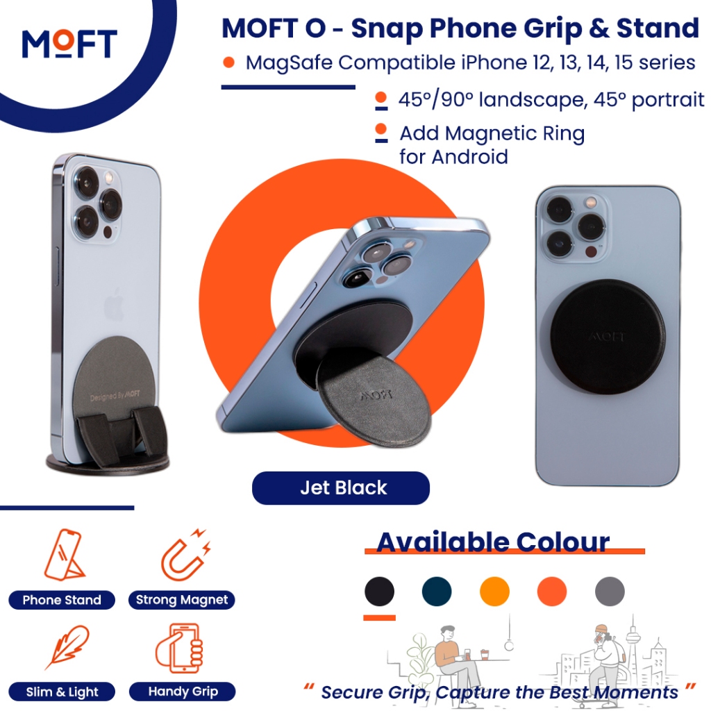 Jual MOFT O Snap Phone Grip & Stand - MagSafe Compatible | Shopee Indonesia