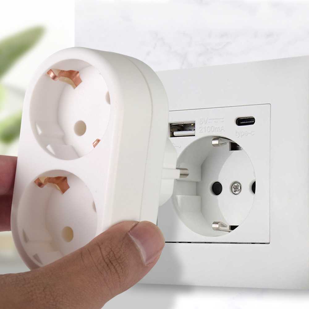 Jual Alat Listrik Steker Listrik 2 Lubang Grounding Socket Extension ...