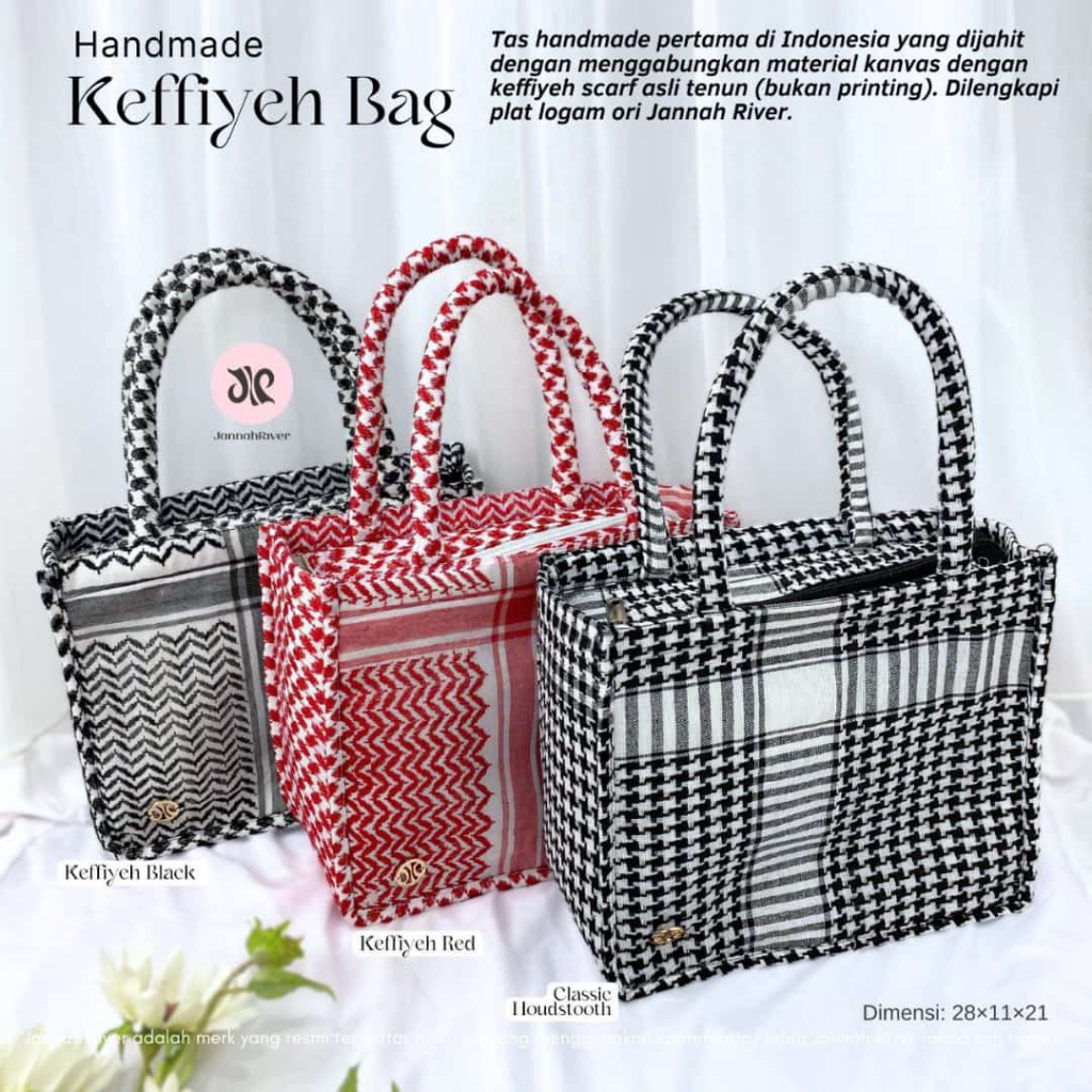 Jual Keffiyeh handmade bag by Jannah River tas tenun motif asli ...