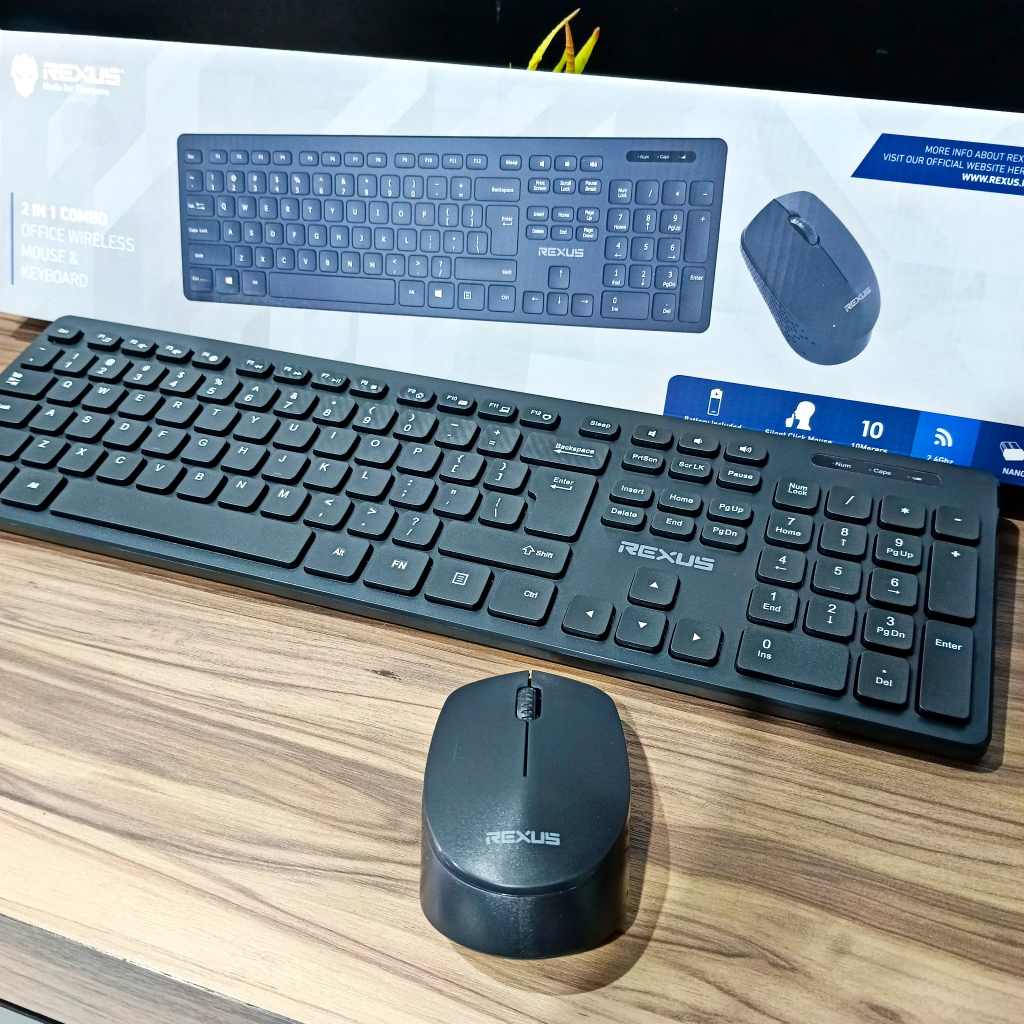 Jual KEYBOARD MOUSE WIRELESS REXUS KM8 | Shopee Indonesia
