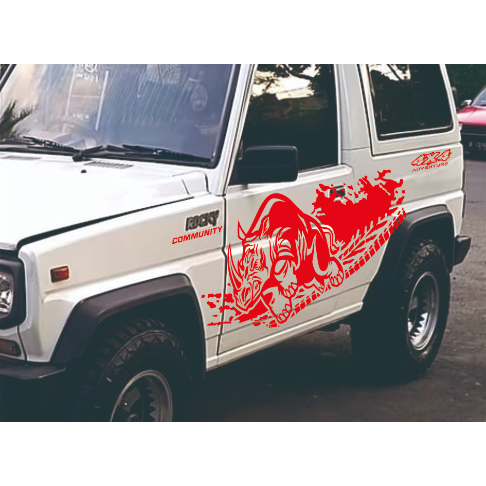 Jual STIKER JEEP TAFT JIP KATANA ROCKY JIMNY ESCUDO CUTTING STIKER ...