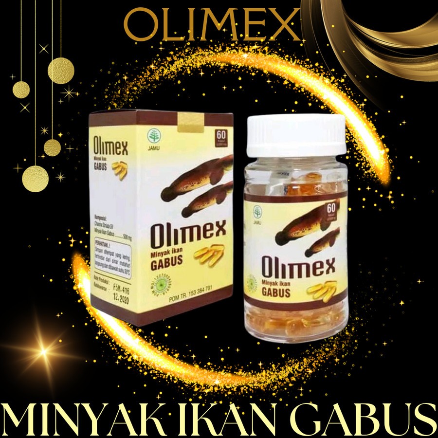 Jual Kapsul OLIMEX Original Minyak Ikan Gabus Albumin Kutuk Obat Luka Operasi Luar Dalam 60 ...