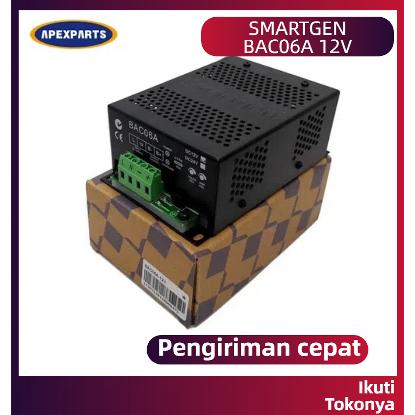 Jual Genuine Battery Charger Smartgen Genset BAC06A 12V 5A 6A | Shopee ...