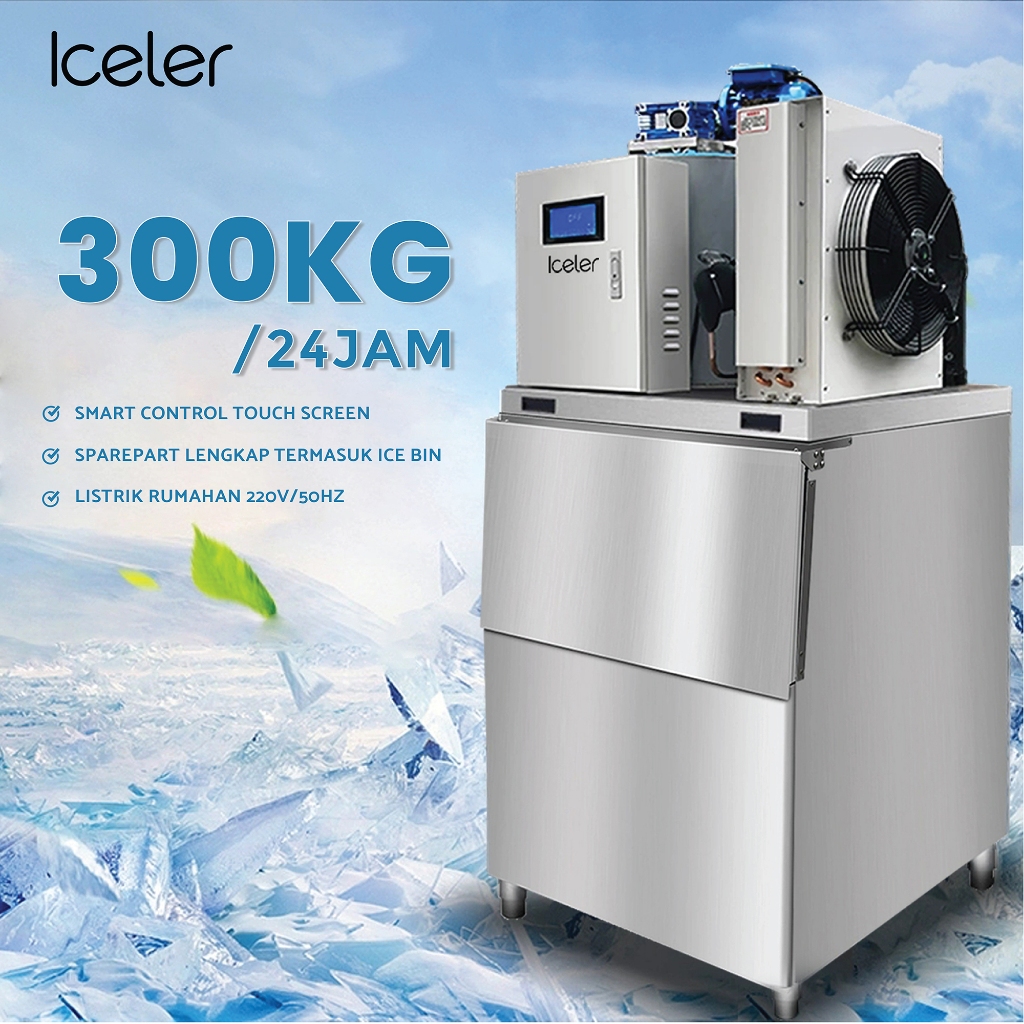 Jual Iceler Mesin Es Flake Commercial Flake Ice Maker Seafood ...