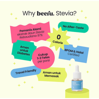 Jual Beeru Stevia Natural Sweetener 5mL - Gula STEVIA TETES CAIR ...