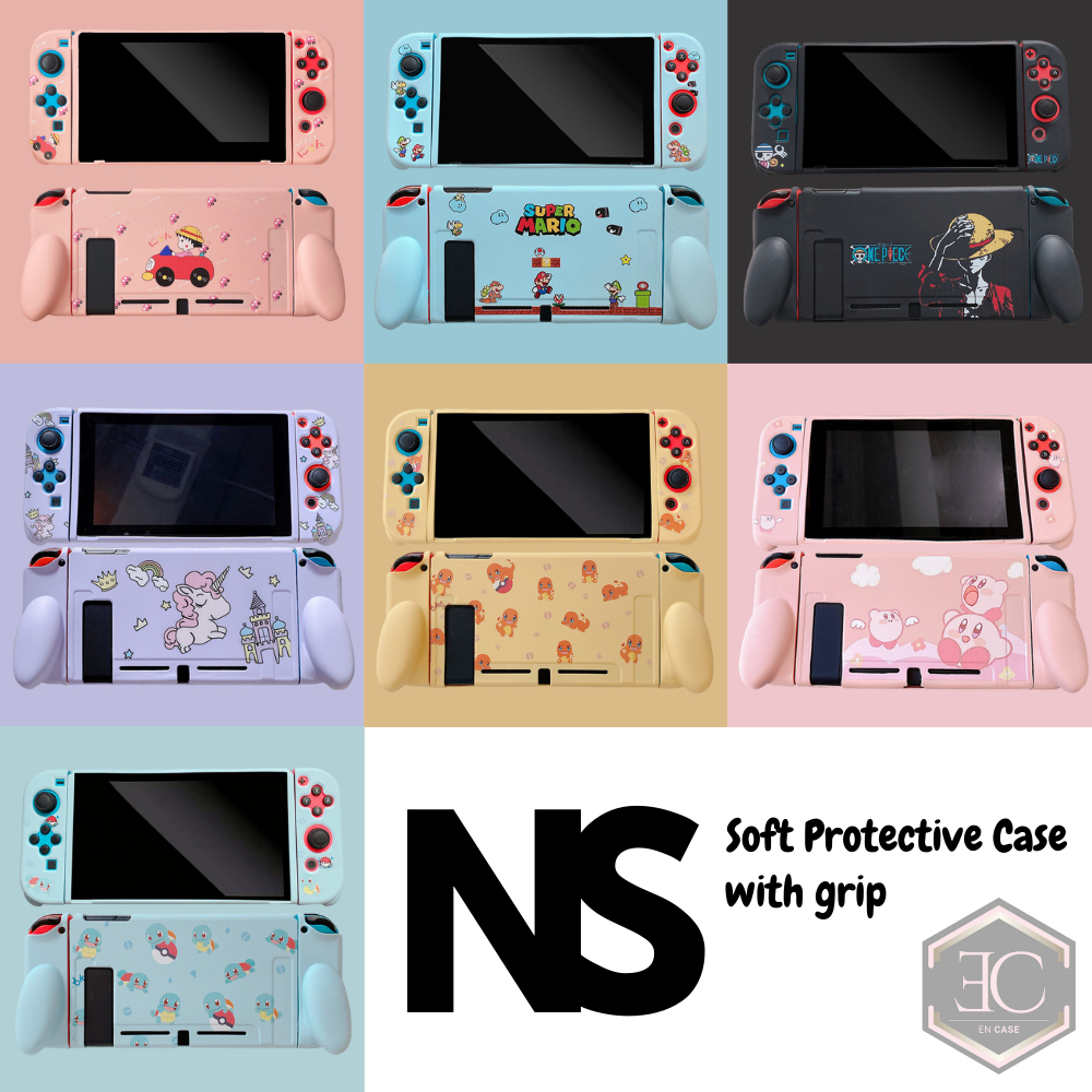 Jual Nintendo Switch V1 V2 Grip Case Protective Silicone Case Shell ...