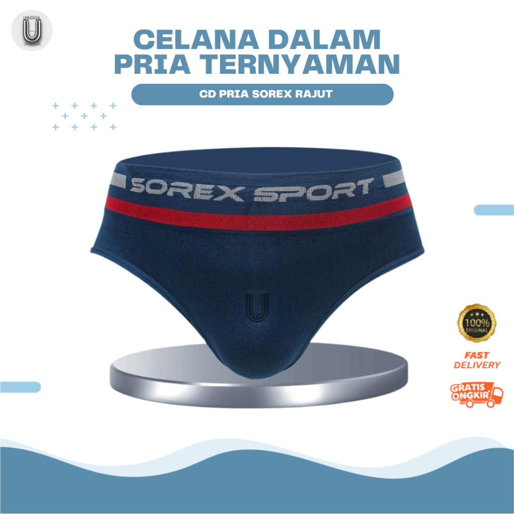 Jual CD Rajut Sorex Celana Dalam Pria Sempak Cd Dewasa Bahan Premium ...