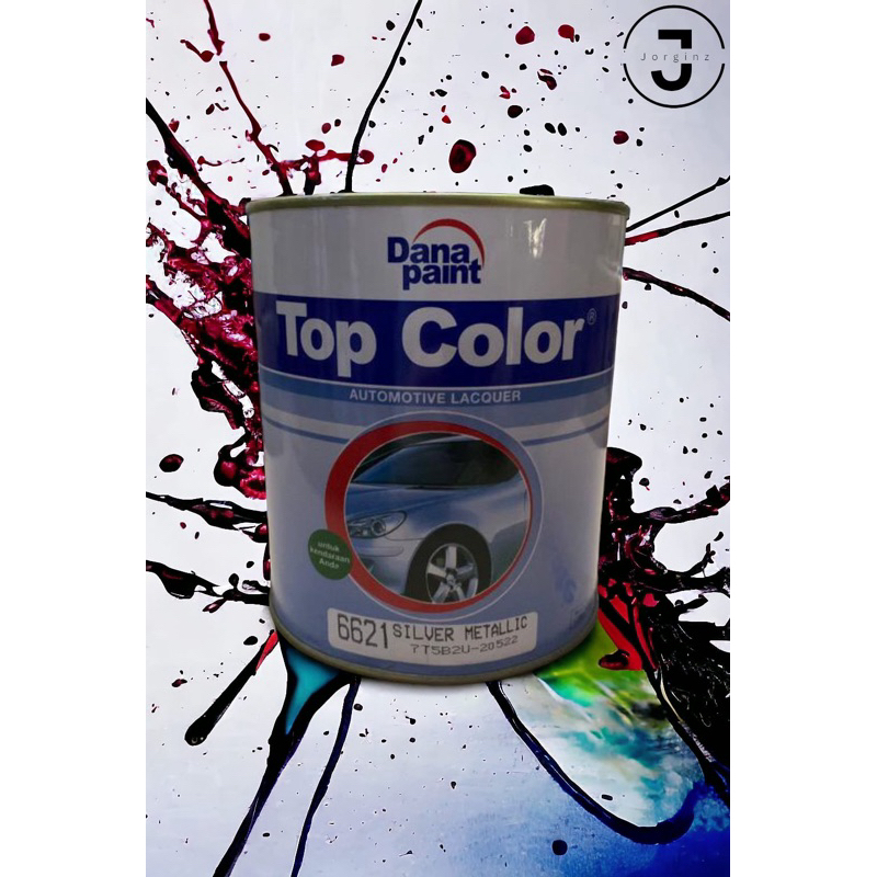 Jual Cat Top Color Dana Paint 6621 Silver Metallic 1L | Shopee Indonesia