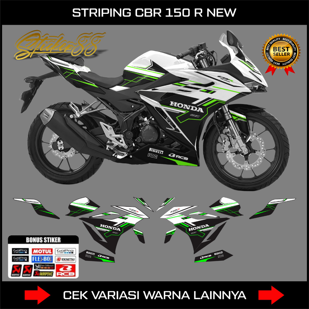 Jual Striping Cbr 150 R Gravis Simpel / Stiker list Motor Honda Cbr ...