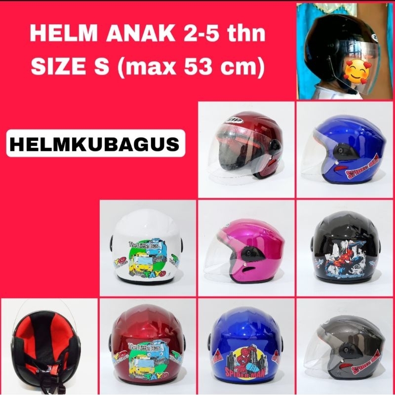 Jual HELM ANAK KARAKTER UTK SEPEDA MOTOR STANDAR SNI HELEM ANAK CEWEK ...